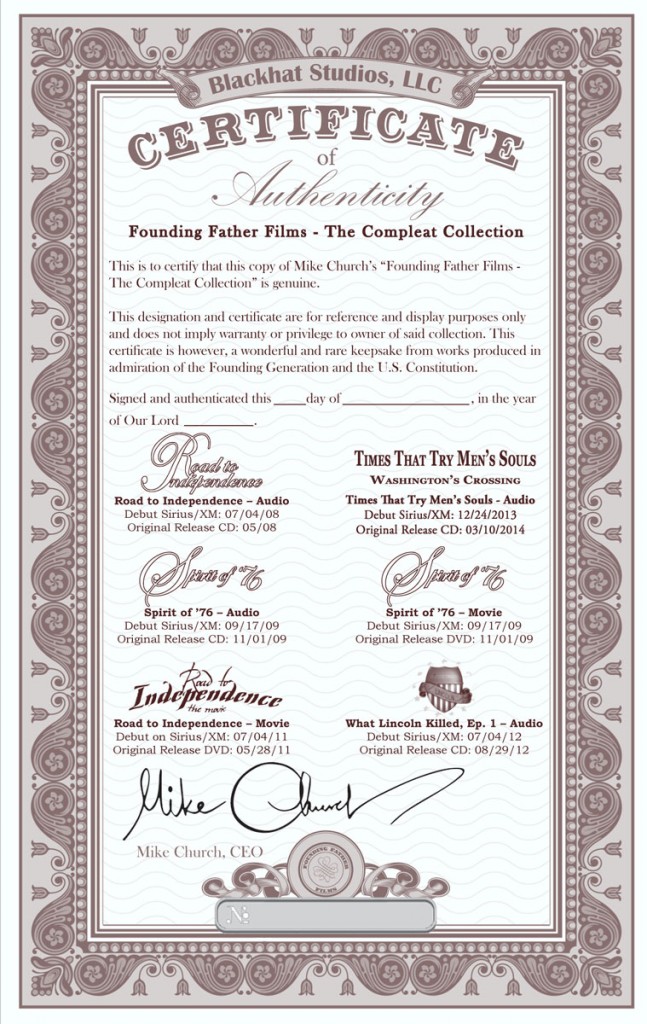 Founding Father Films Compleat Works- An Entire Day of History In One ...